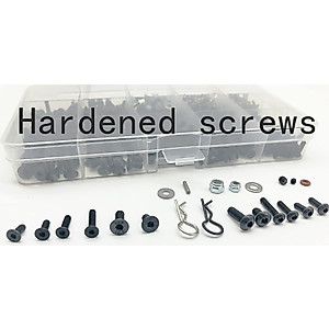 1000pcs Universal RC Screw Kit Screws Assortment Set, Hardware Fasteners for Traxxas Axial Redcat HPI Arrma SCX10 Losi 1/8 1/10 1/12 1/16 Scale RC Cars Trucks Crawler (1000pcs RC Screws)