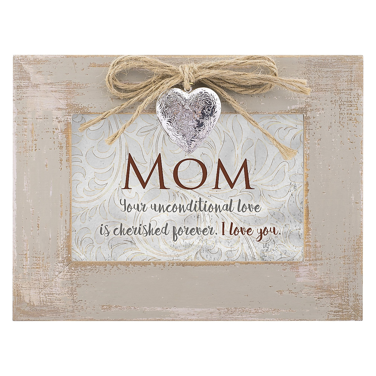 Cottage Garden Mom Your Unconditional Love Natural Taupe Jewelry Music Box Plays Wind Beneath My Wings