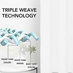 Easy-Going Rod Pocket Curtains for Bedroom, Room Darkening Window Curtains for Living Room, Thermal Insulated Noise Reduction Solid Window Drapes, 2 Panels(42x84 in, White)