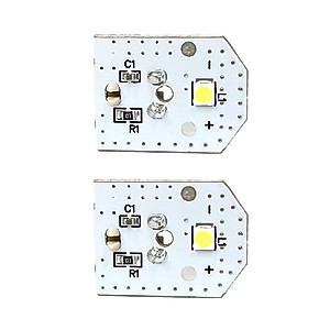 SURPOUF 2PK WR55X11132 WR55X26487 WR55X30603 Refrigerator LED Light Bulb Fits for GE Replaces 3033142 AP5646375 PS4704284 EAP4704284