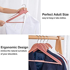 ELONG HOME American Red Cedar Hangers 20 Pack, Wooden Suit Hangers with 360° Swivel Hook, Smooth Surface Slim Cedar Wood Coat Hangers, Great for Refresh Closet