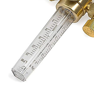 STKUSA Stark Argon Flowmeters Regulator Welding CGA-580 Miller Lincoln CO2 Argon Regulator with Gas Hose TIG Welder,Black/Gold (55091)