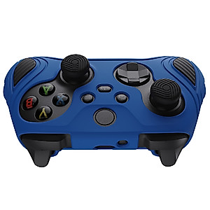 PlayVital Scorpion Edition Anti-Slip Silicone Case Cover for Xbox Series X/S Controller, Soft Rubber Case for Xbox Core Wireless Controller with Thumb Grip Caps - Black