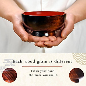 Japanese Wooden Soup Bowl Tochisiruwan Urushi