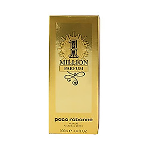 Paco Rabanne One Million for Men Parfum Natural Spray, 3.4 Ounce