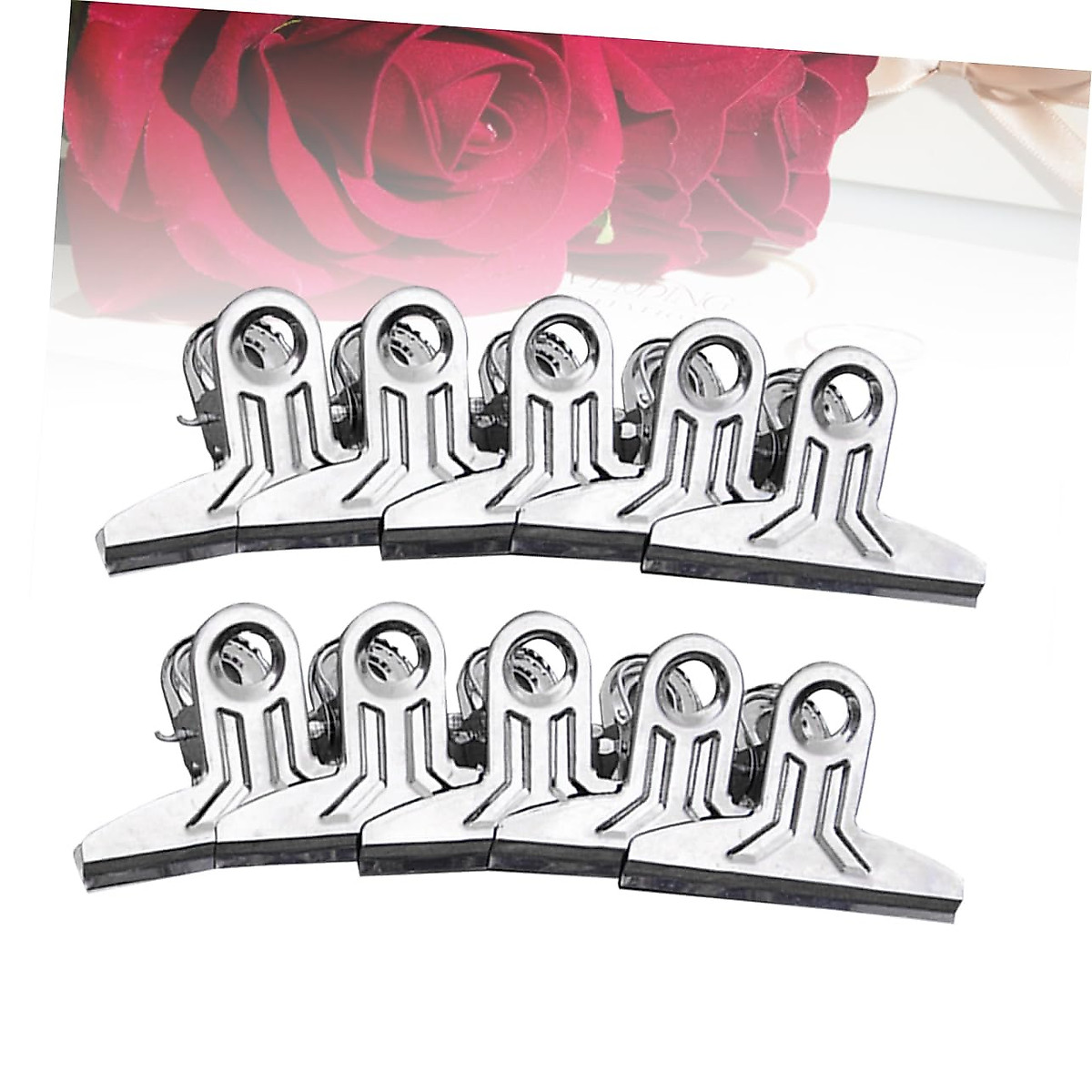 10 pcs Chip Bag Clips Airtight Food Storage Notes Organization Bag Clips Home Office School