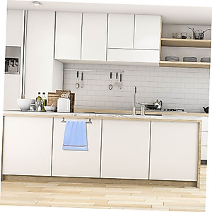 Housoutil 2pcs Door Towel Rack Stainless Steel Towel Rack Over Door Towel Holder Wall Towel Holder Versatile Towel Holder Metal Hangers Wall Mounted Towel Bar Ledge Back Style Individual