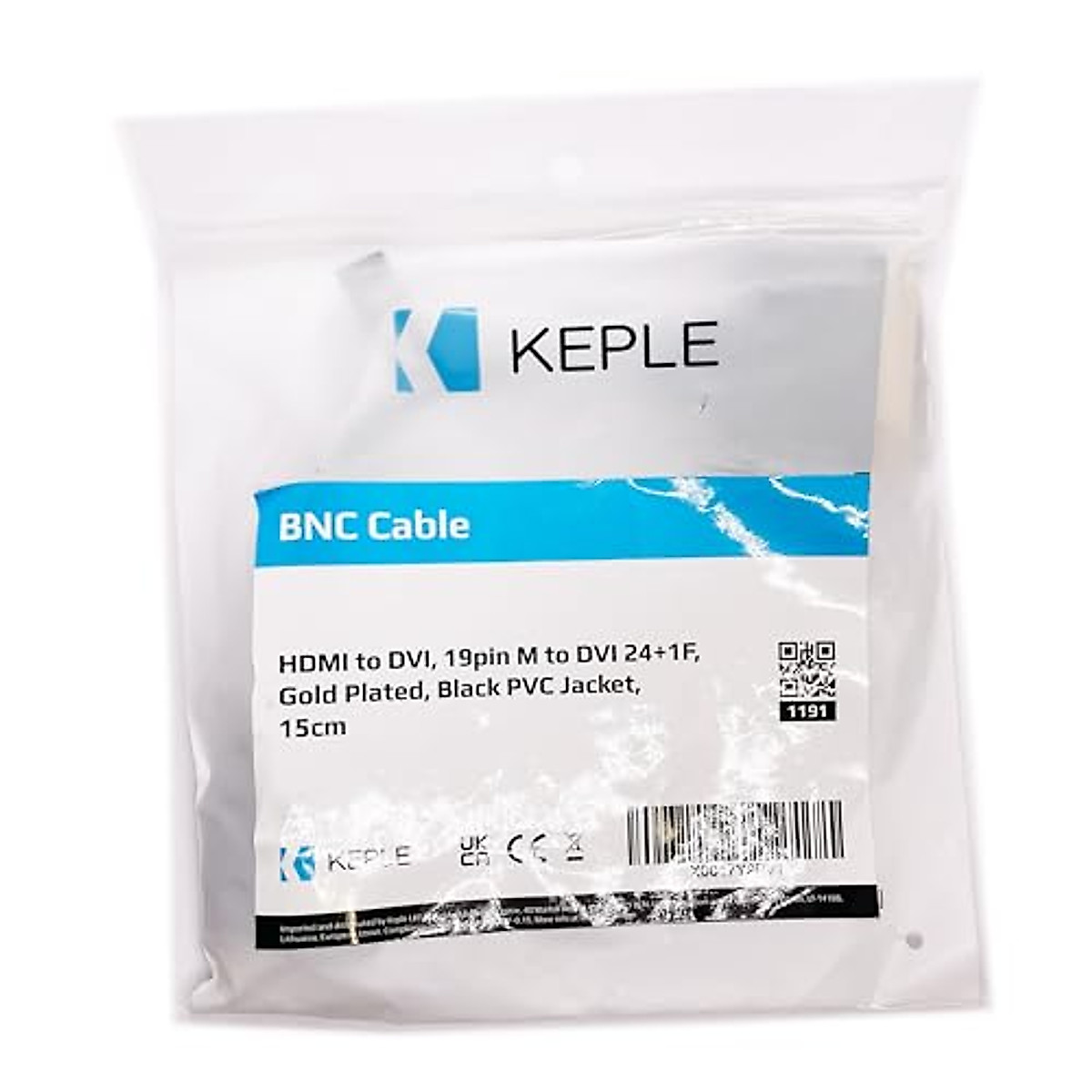 HDMI (M) to DVI-D (F) Lead Adapter (DVI-D Dual Link 24+1) DVI Female to HDMI Male Adaptor with Gold-Plated Connector 1080P Full HD Converter 15cm