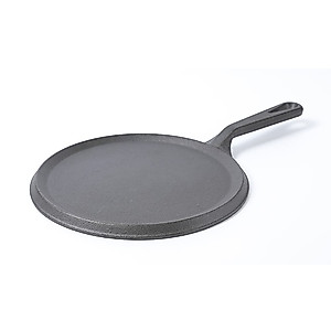 HAWOK 9.5 Inch Cast Iron Griddle. Pre-seasoned Comal Round Pan Perfect for Pancakes, Pizzas, and Quesadillas.…