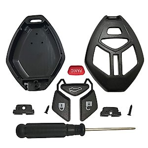 Horande Replacement Key Fob Cover fit for Mitsubishi 2007-2012 Eclipse 2007-2012 Galant 2007-2015 Lancer Keyless Entry Key Fob Shell