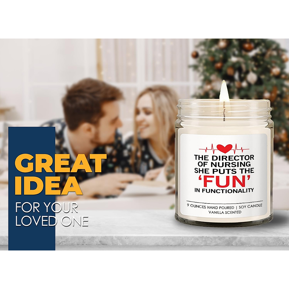 Flairy Land Nurse Director Vanilla Candle - Fun in Functionality - Labor Clinical Certified Nursing Assistant Surgica Oncology Practitioner