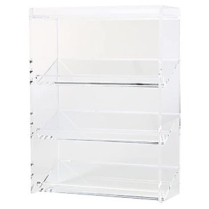 MUJI Acrylic 3-Shelf Display Stand, 17.5 cm Width x 6.5 cm Depth x 23 cm Height