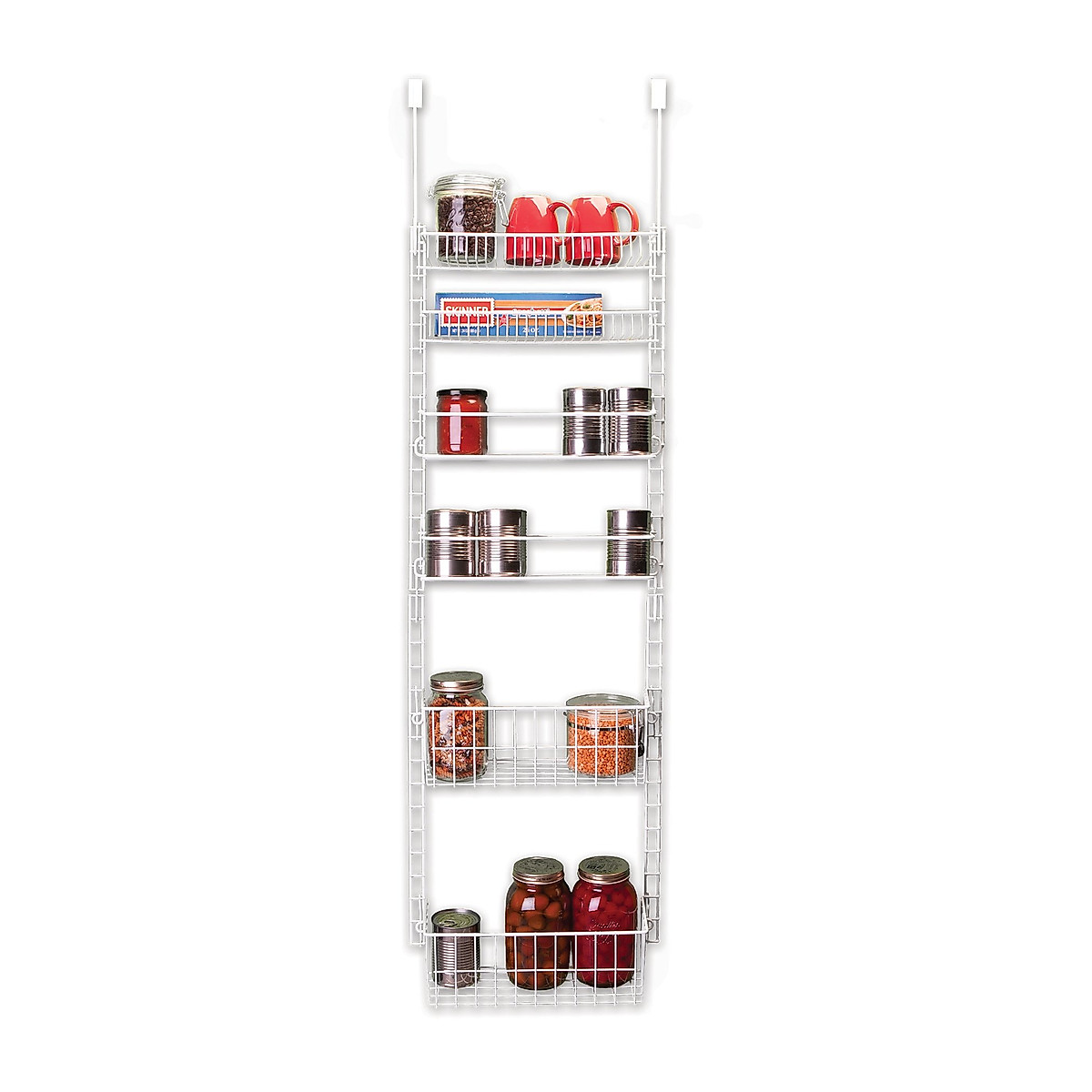 Grayline 410248, Deluxe Back of Door/Wall Storage System, White