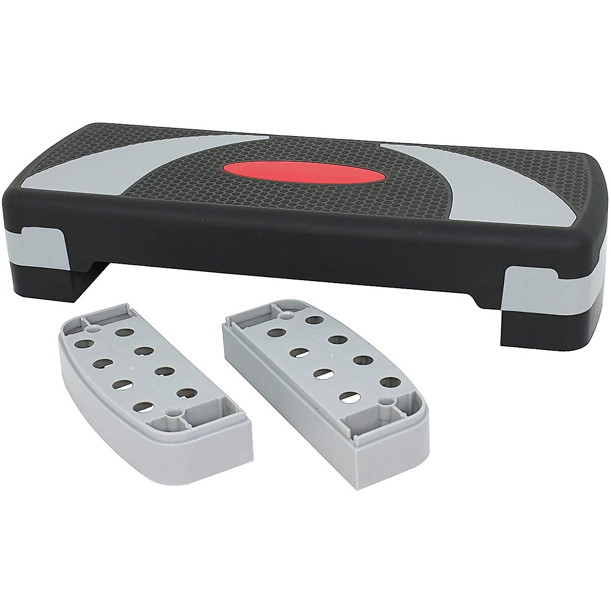 HomGarden 31" Adjustable Workout Aerobic Stepper in Fitness & Exercise Step Platform Trainer Stepper w/Risers Adjust 4" - 6" - 8"