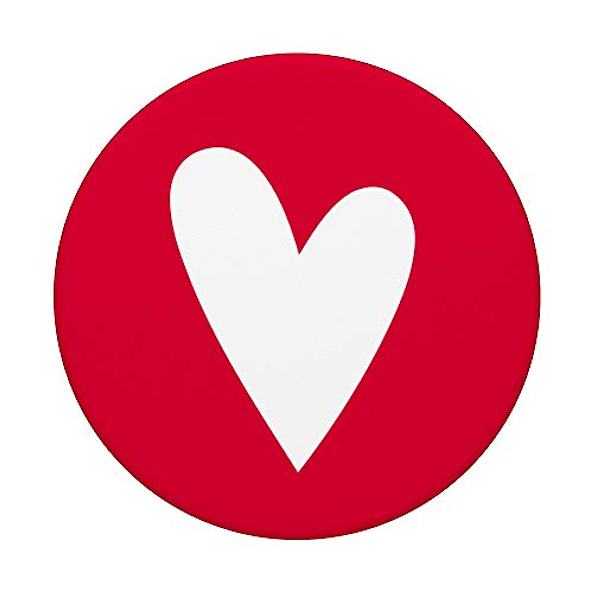 Red Heart Elegant Simple Love Valentines Day Pop Socket PopSockets PopGrip: Swappable Grip for Phones & Tablets