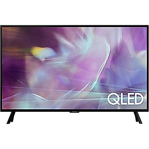 SAMSUNG QN32Q60AA 32 Inch QLED HDR 4K UHD Smart TV Bundle with Premiere Movies Streaming + Deco Mount 19-45 inch Slim Flat Wall Mount Kit + 6-Outlet Surge Adapter + 2X 6FT 4K HDMI 2.0 Cable