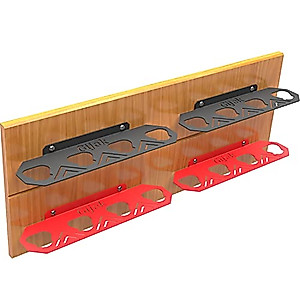 Gijok Battery Holder for Milwaukee M12, Mount 4 Slot Milwaukee m12 Battery Holder, 12V Battery Holder Milwaukee, Battery Storage for Milwaukee (Milwaukee 12v-Black)