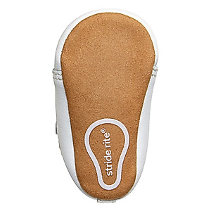 Stride Rite Baby Girls PW-Emilia Crib Shoe, White, 2 Infant