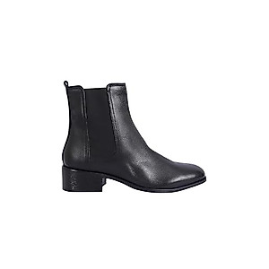 Kenneth Cole REACTION Women's Salt Chelsea Ankle Boot, Black Leather, 7.5 M US