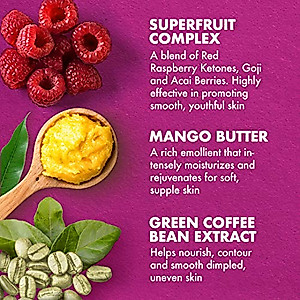 SheaMoisture Hand & Body Exfoliator SuperFruit Complex Exfoliating Scrub for Dry Skin with Shea Butter 12 oz