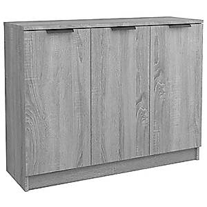 vidaXL Sideboard Gray Sonoma 35.6"x11.8"x27.6" Engineered Wood