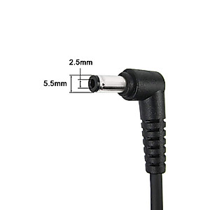 Abakoo New 19V 9.5A 180W AC Adapter Power Supply Charger Compatible with MSI GT60 GT70 GT72VR GS73VR Gaming Compatible with ASUS ROG G75 G75V G75VW G55VW G46VW G750JW G750JX G751JY-QH72-CB ADP-180HB