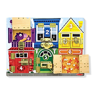 Melissa & Doug Latches Wooden Activity Board