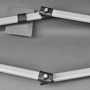 Hexagonal Pop-Up Foldable Marquee Outdoor Tent for Backyard Awnings for Decks BBQ Gazebo Gray 11.8'x10.2' Suitable for Market Stalls, Market Fairs, Gardens, Farms