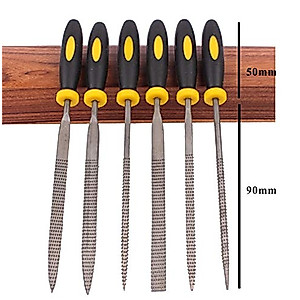 WYZBEN Mini File Set Microtech Needle Rasp Filling Tool Woodworking Files Hobby Hand DIY Folder Metal Filing Flat Wood Carving Tools - (Color: CD-140)