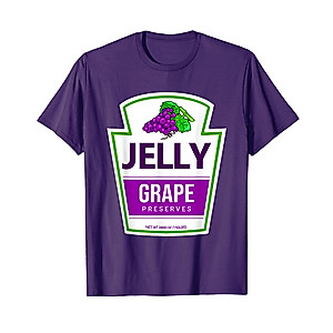 Lazy Costume Tees: Grape Jelly Jar for Halloween T-Shirt