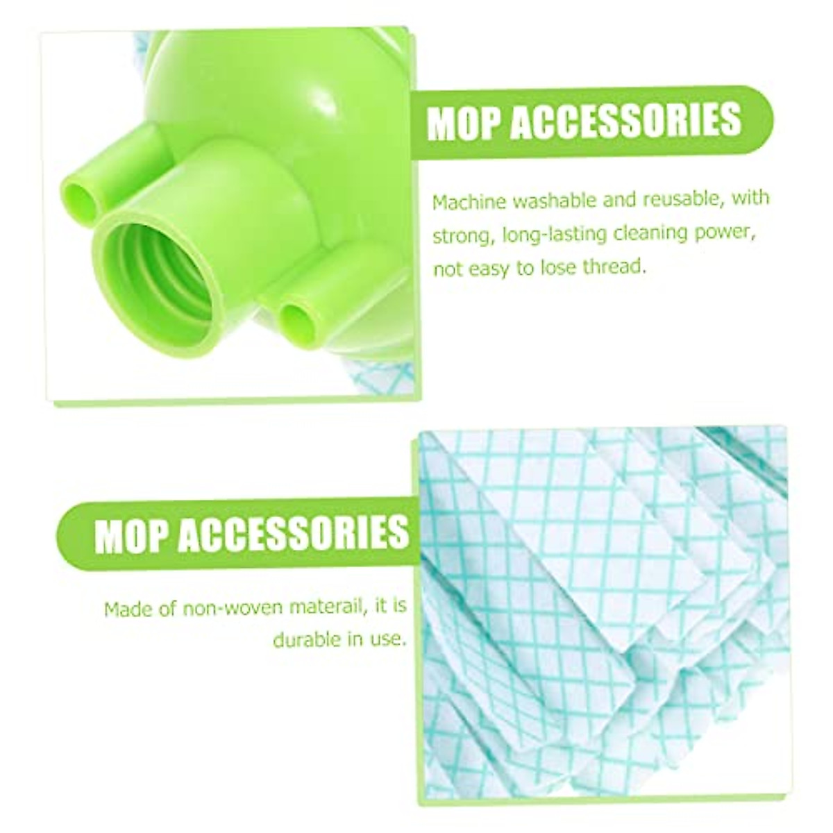 Hemoton 2pcs Mop Replacement Head Commercial Mop Microfiber Mop Sponge Mop Floor Cleaning Tool Mop Head Refill Cotton Floor Cleaning Practical Mop Cloth Mop Head Replacement Wipe The Floor