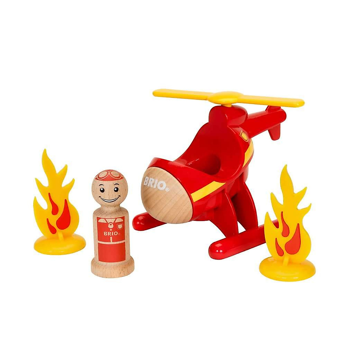 Brio Rescue Helicopter Preschool Toy