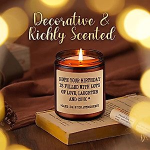 LEADO Scented Soy Candles - Funny Birthday Gifts for Women, Girlfriend, Wife - Humorous Birthday Gifts for Her, Friends Female, Girlfriend, BFF, Bestie - Mature Gifts, Bday Gifts for Women, Fun Gifts