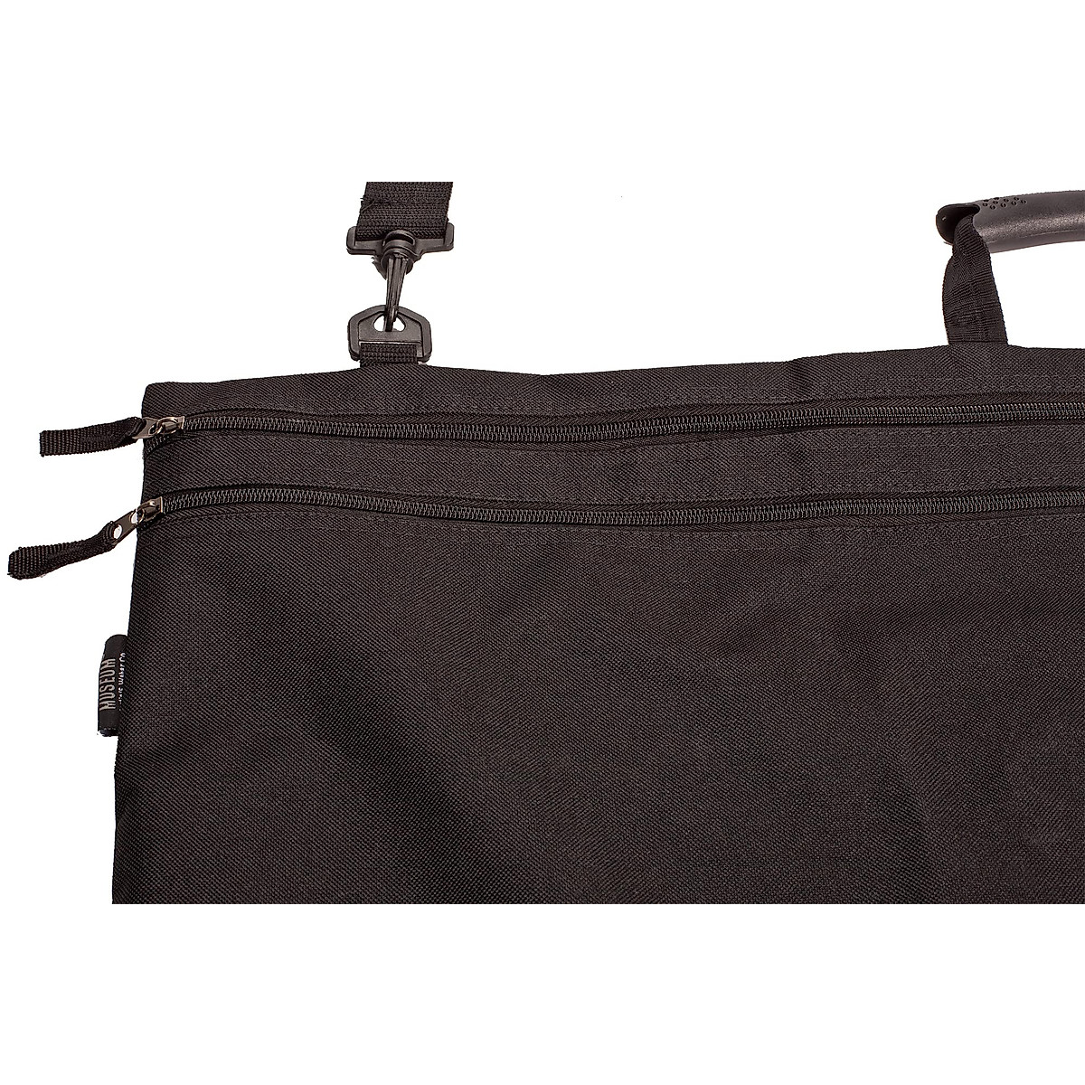 SoHo Urban Artist Art Portfolio Case Artwork Tote Bag, Heavy Duty Nylon, 2 Zippered Pockets, Handle & Shoulder Strap Lightweight Large Capacity for Drawings, Posters, 23x31 Inches Black