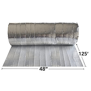 UBmove Thermalized Bubble Cushioning for Insulation and Packaging Size: 48" Width x 125' Length, Best Used for Cooling and Temperature Controls