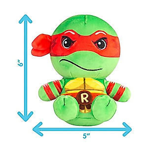 Club Mocchi-Mocchi- Teenage Mutant Ninja Turtles Plush — TMNT Raphael Plushie — Officially Licensed Collectible Squishy Turtle Plushies — 6 Inch
