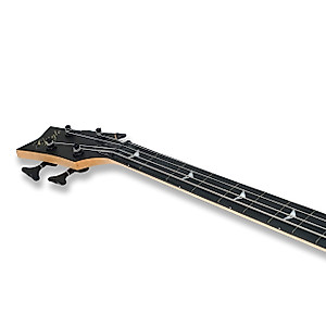 4 String Black Fretless Electric Bass, Bolt-on Maple Neck, Poplar Body