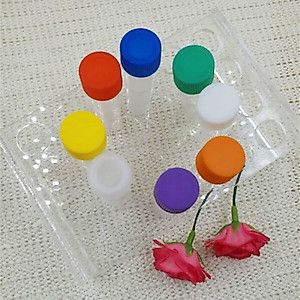 1 Pack 5ml Lab Plastic Test Tube Rack for 5ml 10 ml Tubes, Holds 24