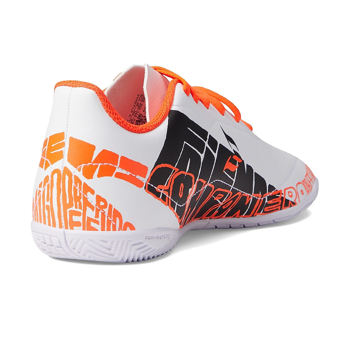 adidas X Speedportal Messi.4 Indoor Soccer Shoe, FTWR White/Core Black/Solar Red, 5.5 US Unisex Big Kid