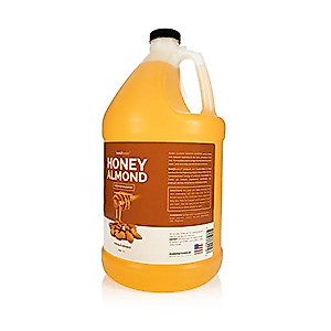 Bark 2 Basics Honey & Almond Dog Shampoo, 1 Gallon | Unique Herbal Blend, Finest Natural Ingredients, Handcrafted, Protects and Repairs the Skin and Coat