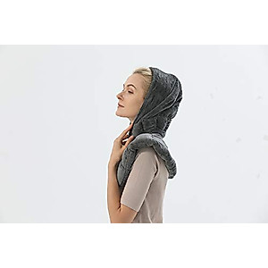 Heating Pad Microwavable, Hooded Neck Heating Pad Microwavable for Shoulders, Legs, Stomach Cramps, Pain Relief Microwavable Heating Pad, Portable Heated Neck Wrap, Soft, Reusable, Cordless Hot Pad