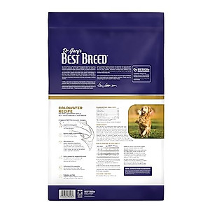 Best Breed Dr. Gary's Coldwater Recipe Slow-Cooked in USA, Natural Dry Dog Food for All Breeds and Sizes, 26lbs.