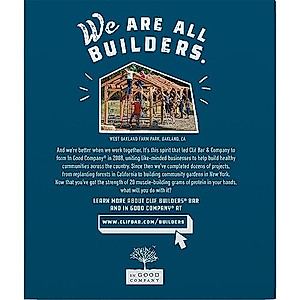 CLIF Builders - Chocolate Peanut Butter Flavor - Protein Bars - Gluten-Free - Non-GMO - Low Glycemic - 20g Protein - 2.4 oz. (12 Pack)