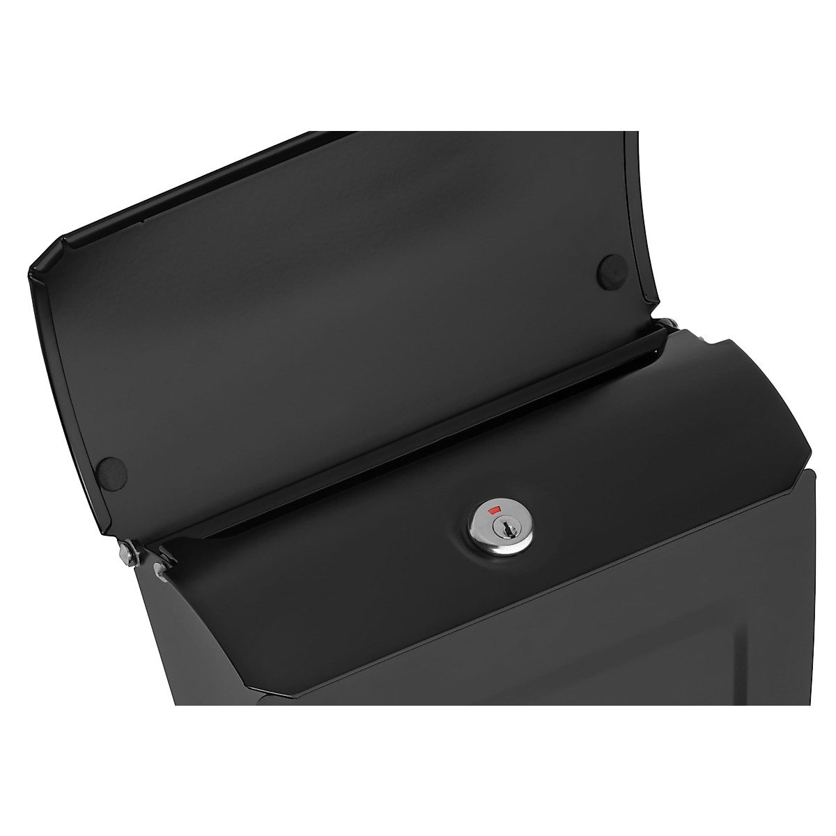 Architectural Mailboxes Aspen Galvanized Steel, Locking, Wall Mount Mailbox, 2594B-10, Black, Small Capacity