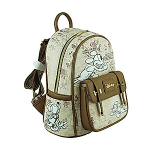 Wondapop Disney Mickey Mouse 11" Vegan Leather Fashion Mini Backpack