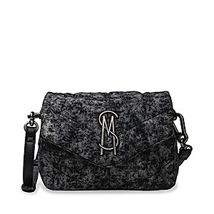 Steve Madden Womens Toy-d Steve Madden TOY D Denim Crossbody Bag, Black, One Size US