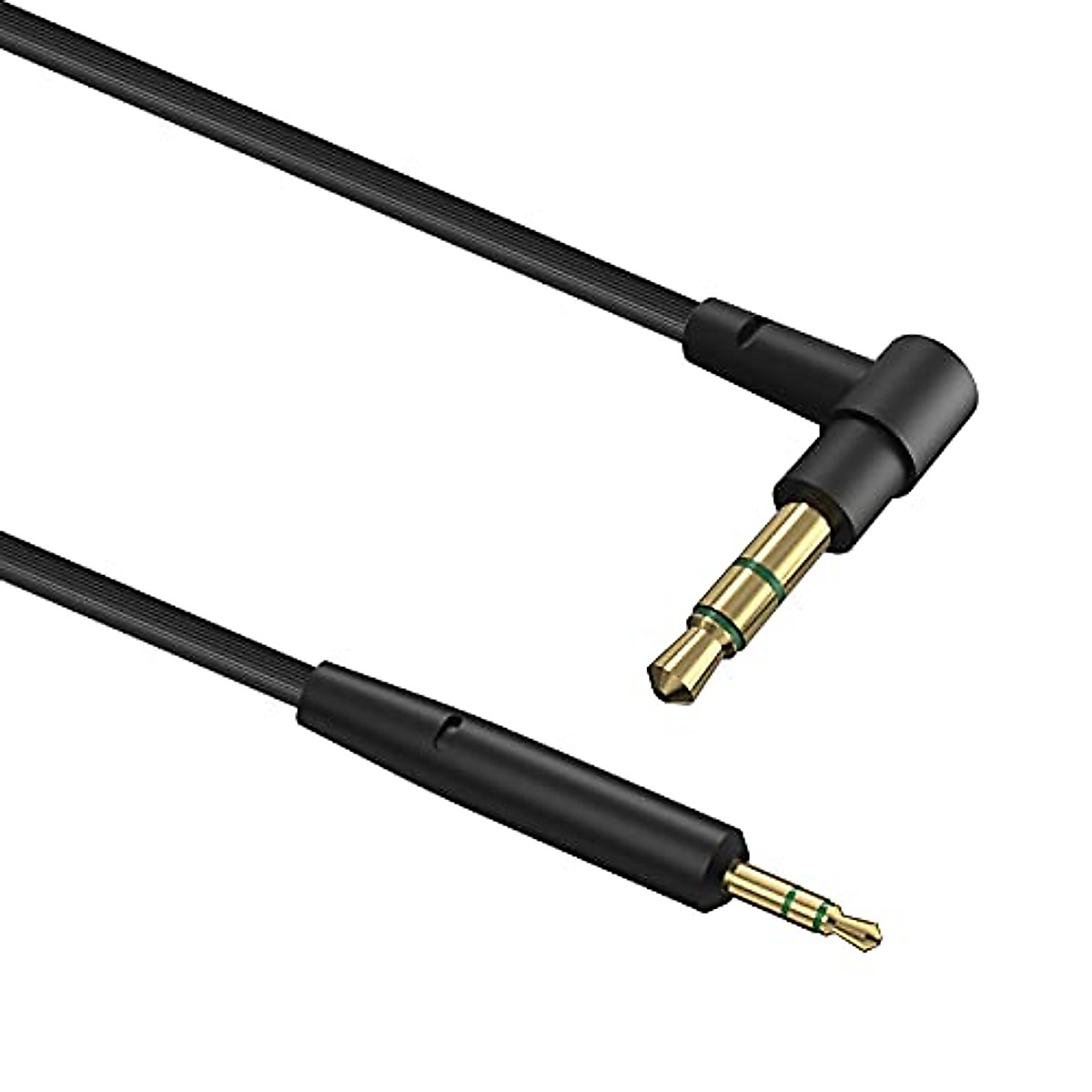 Geekria VR Short Audio Cable Compatible with Oculus Quest 2, HTC Virtual Reality Headset, 3.5mm Male to 2.5mm Male Cord, TRS Replacement Cable for Headphones (2 Pack / 1ft)
