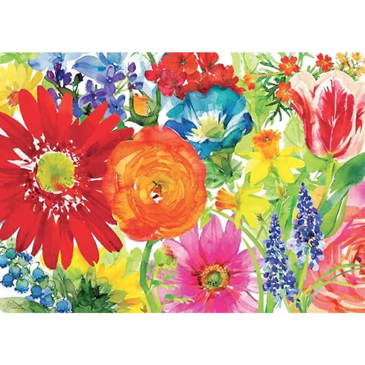 Ravensburger Abundant Blooms | 1000-Piece Jigsaw Puzzle for Kids and Adults | Precision-Made for Perfect Fit | Unique Anti-Glare Surface | Engaging Activity for Brain Development