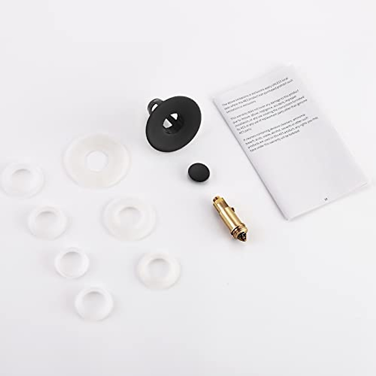 KES Bathroom Sink Stopper Black, Universal Pop Up Drain Stopper for 1.12~1.83" Bathroom Sink, Brass Bathroom Sink Stopper Replacement, S1000-BK