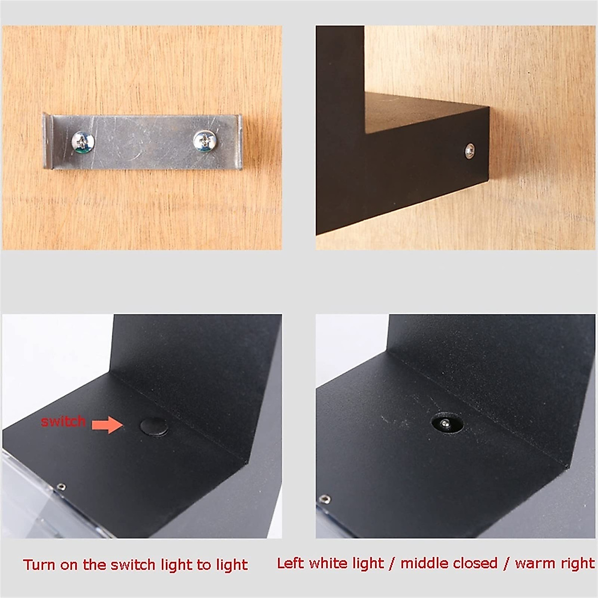 Zziyj Outdoor Wall Lamp Waterproof LED Square Low Energy Consumption Easy to Install Long Life Modern Garden Lamp Decoration Function Villa Door Lamp Home Terrace Outdoor Wall Lamp